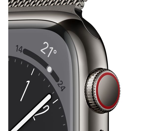 Apple Watch Series 8 Cellular 41mm Graphite with Milanese Loop – Very ...