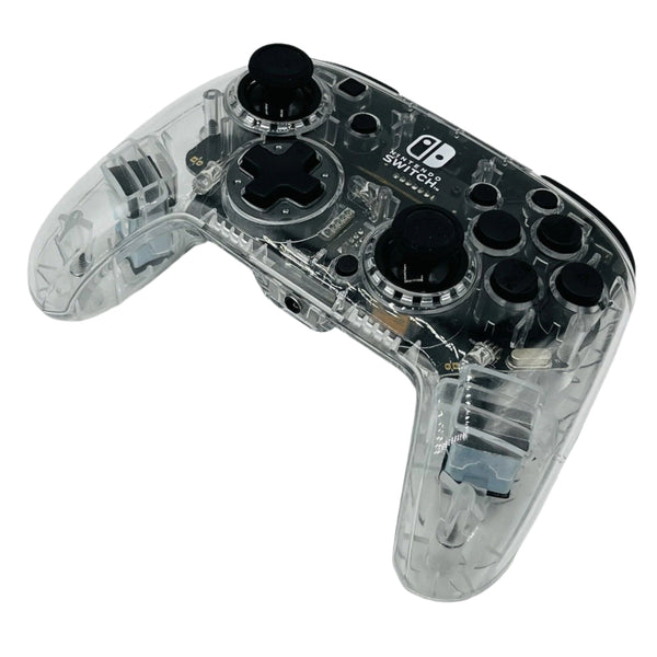 Afterglow Deluxe Wired Controller – Clear – Nintendo Switch ...