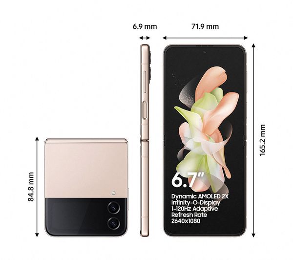 Samsung Galaxy Z Flip4 128GB Pink Gold Unlocked – Good – Tech Market